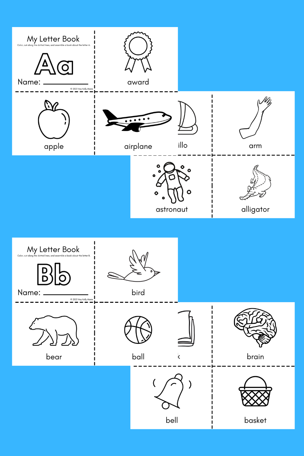My Letter Books: Free Printable Alphabet Books for Every Letter