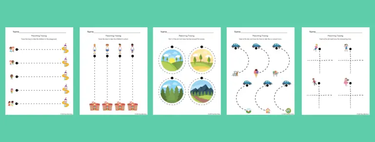 Free, Printable Prewriting Tracing Worksheets