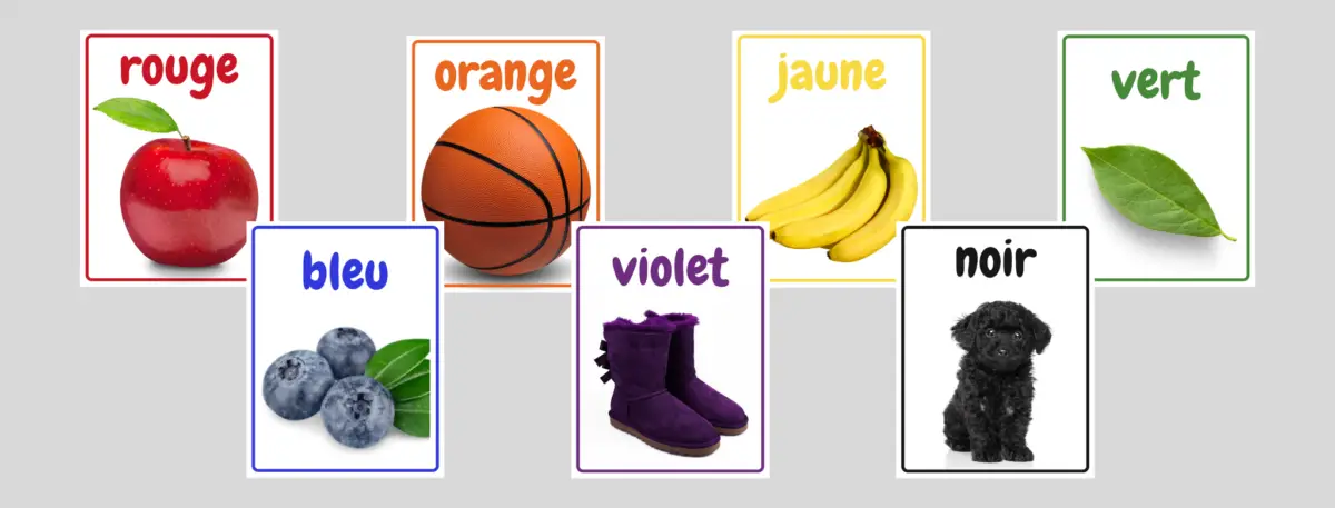 Free, Printable Color Word Posters in English, Spanish, and French